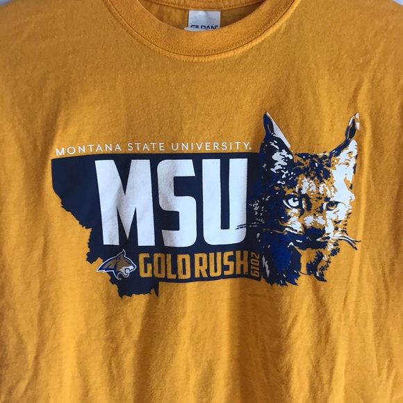 Gildan | Tops | Montana State University Bobcats 29 Gold Rush Short ...